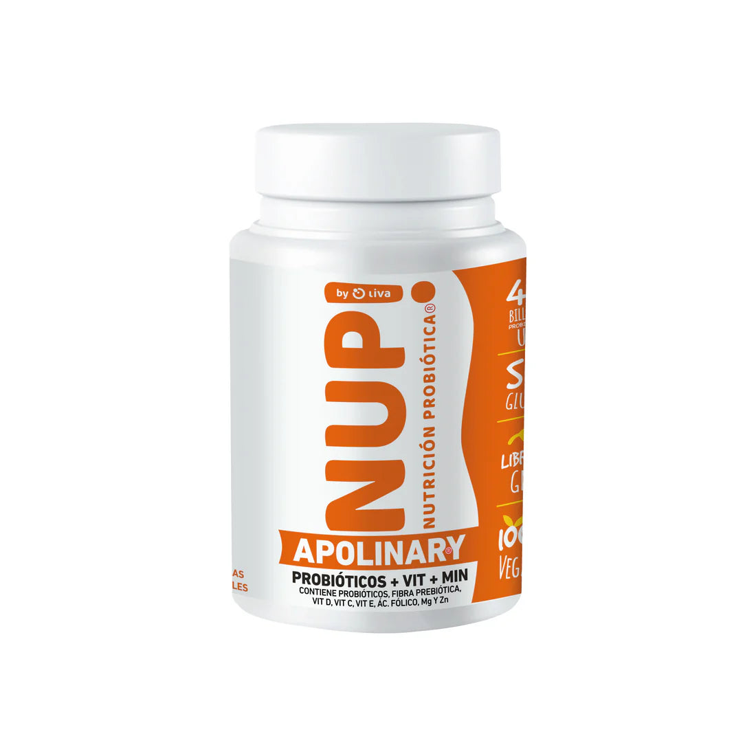 Apolinary Probióticos 45 Billones + Vitaminas y Minerales 30 Cápsulas